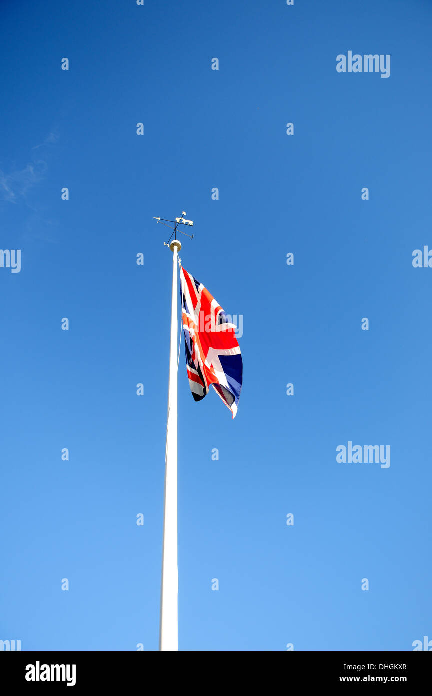 British Flag Flying Top Flag Stock Photos & British Flag Flying Top ...