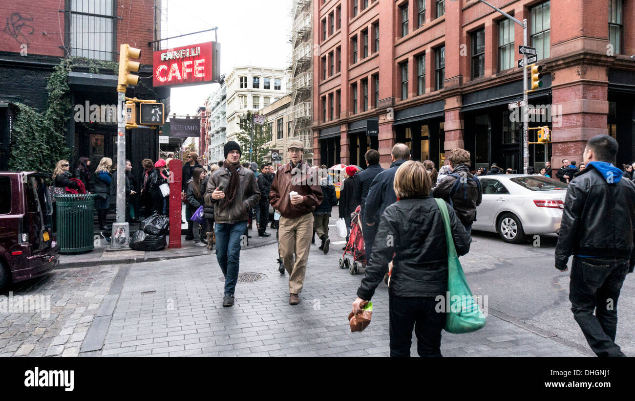 shoppers tourists & residents crowd Prince street & cluster outside ...