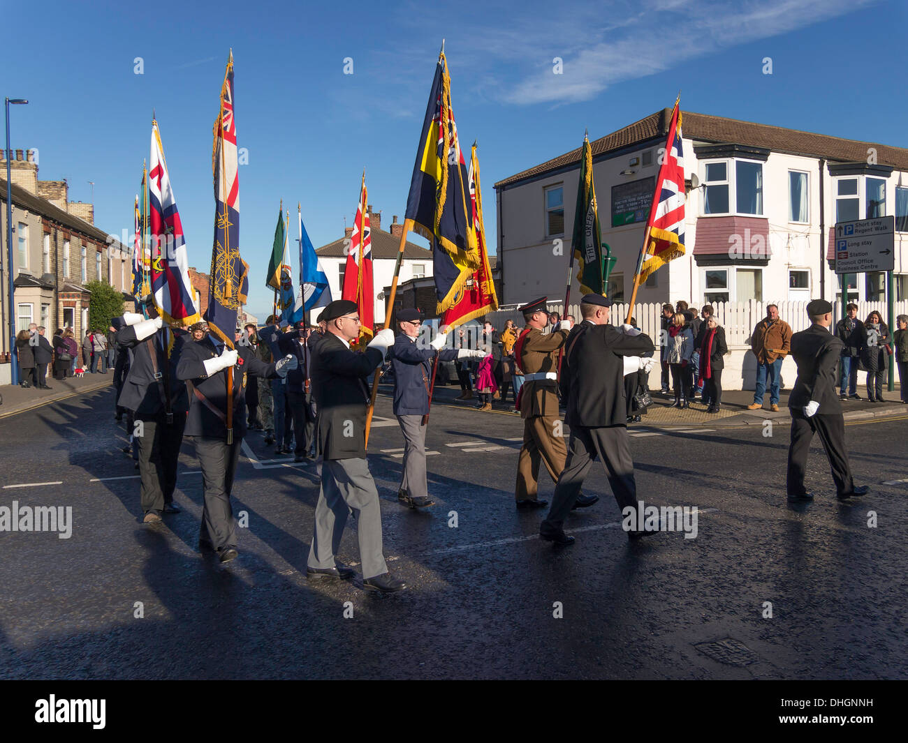 Veteran soldier Eric Howden Parade Master leads the annual Remembrance ...