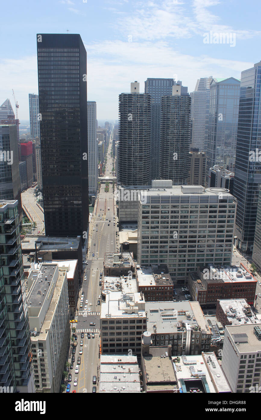 Chicago downtown buildings hi-res stock photography and images - Alamy
