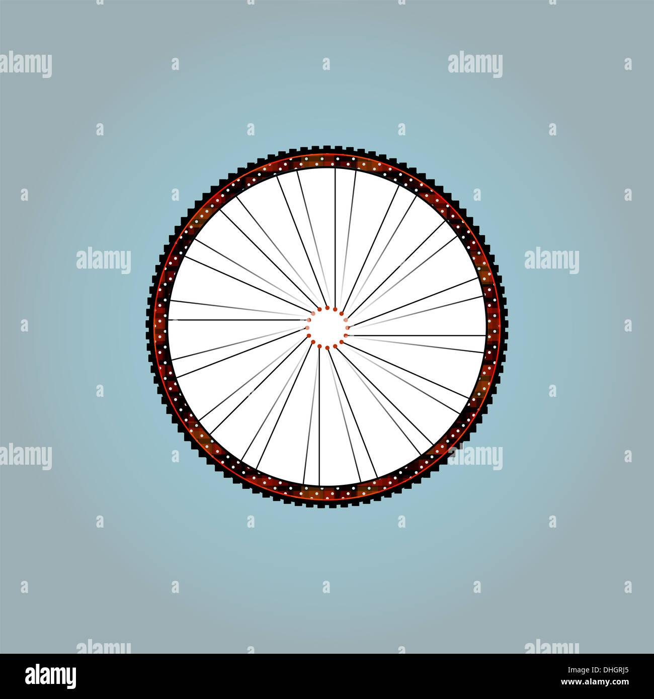 bike wheel black silhouette Stock Photo - Alamy