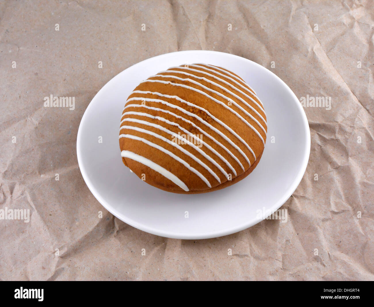 sweet cake on vintage old paper background Stock Photo - Alamy