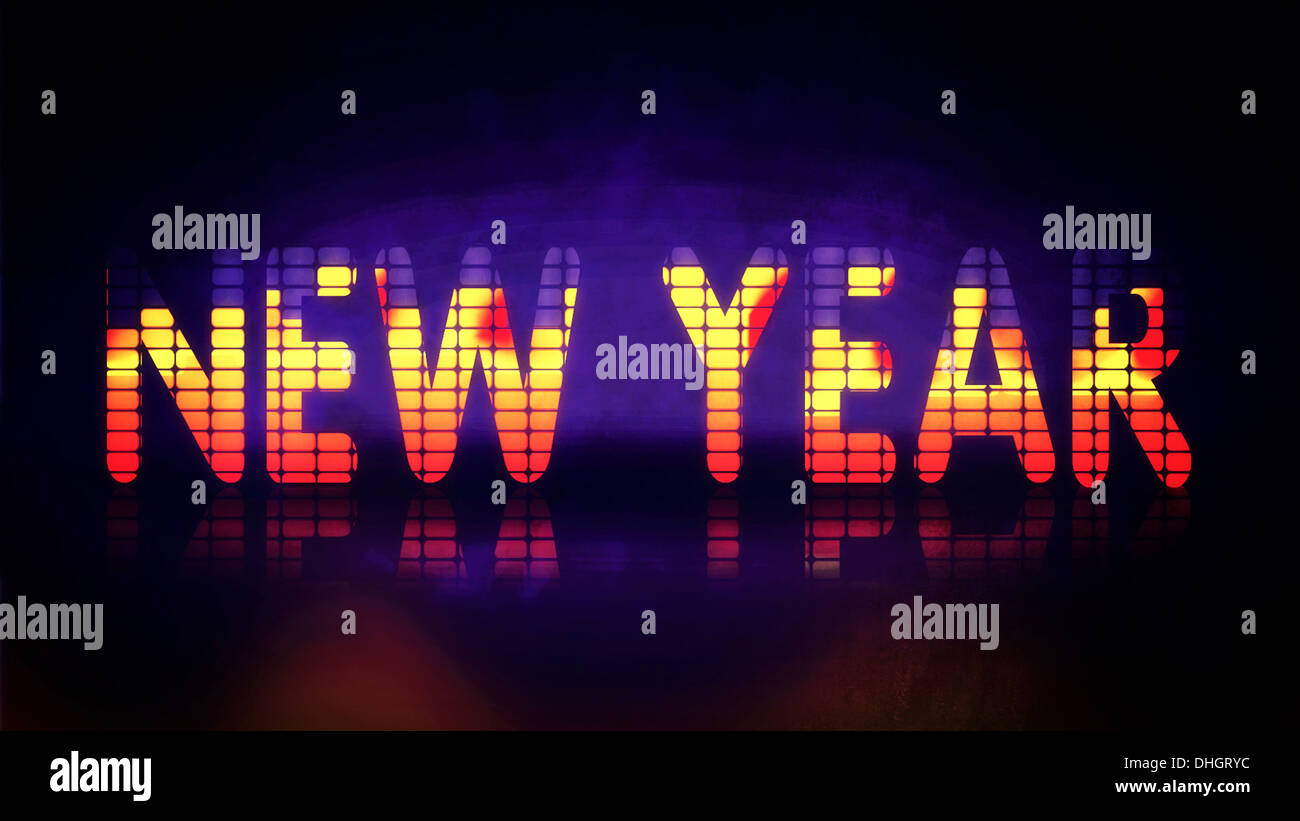 New Year background with music Stock Photo - Alamy