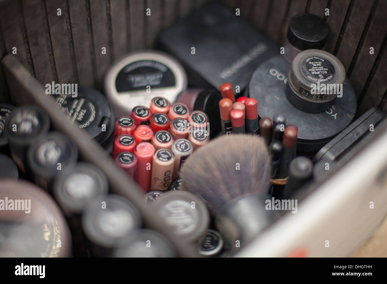 Make up cosmetics powder paint woman face beauty prepare preparation ...