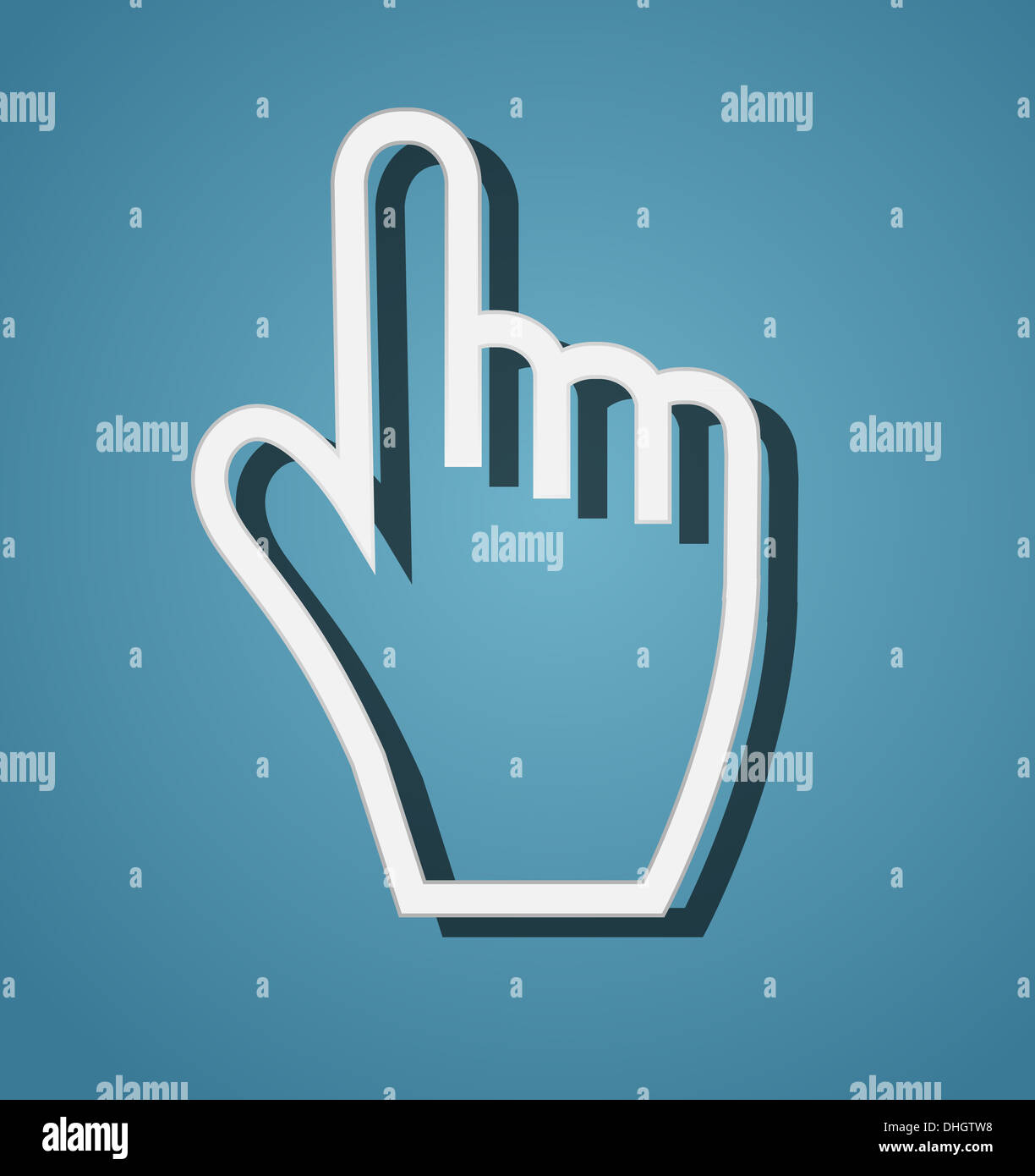 Mouse hand cursor vector illustration Stock Photo - Alamy
