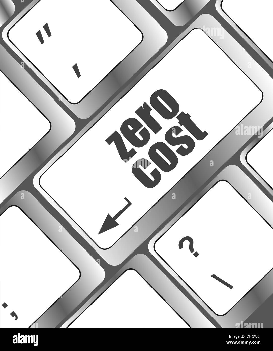 Zero Cost keyboard Keys Show Analysis And Value Of An Investment Stock ...