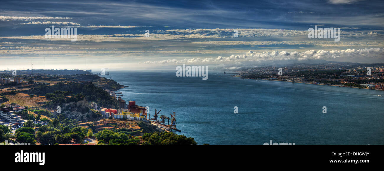 Panorama Tagus River Stock Photo - Alamy