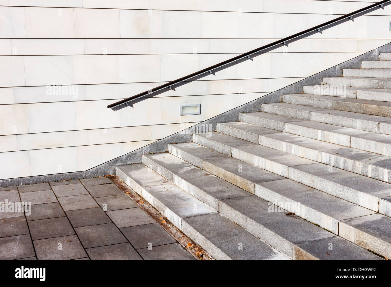 Stair concrete - a low angle view Stock Photo - Alamy