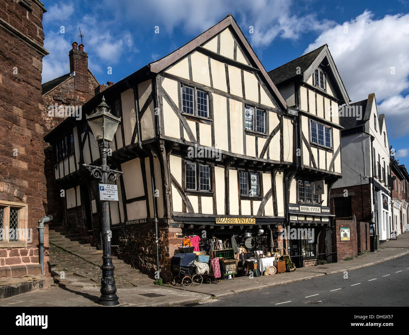 Vintage retro shop in tudor hi-res stock photography and images - Alamy