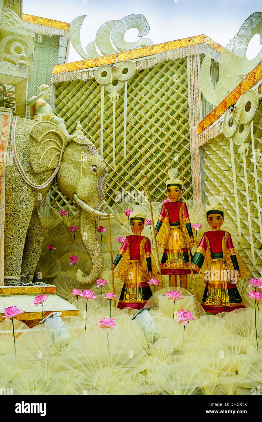 Decoration pandal temporary structure durga hi-res stock photography ...