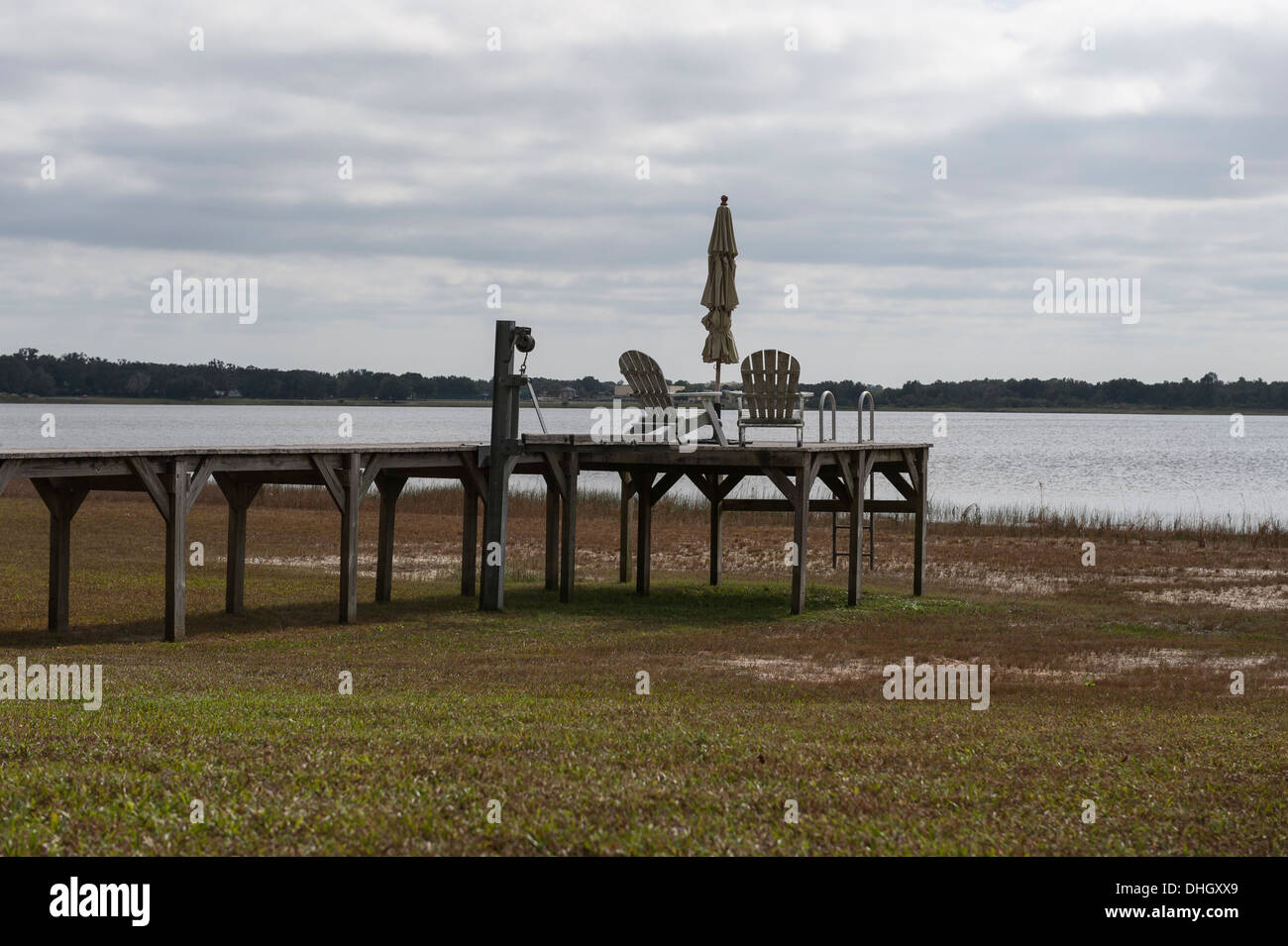 Dock lake with low water levels hi-res stock photography and images - Alamy