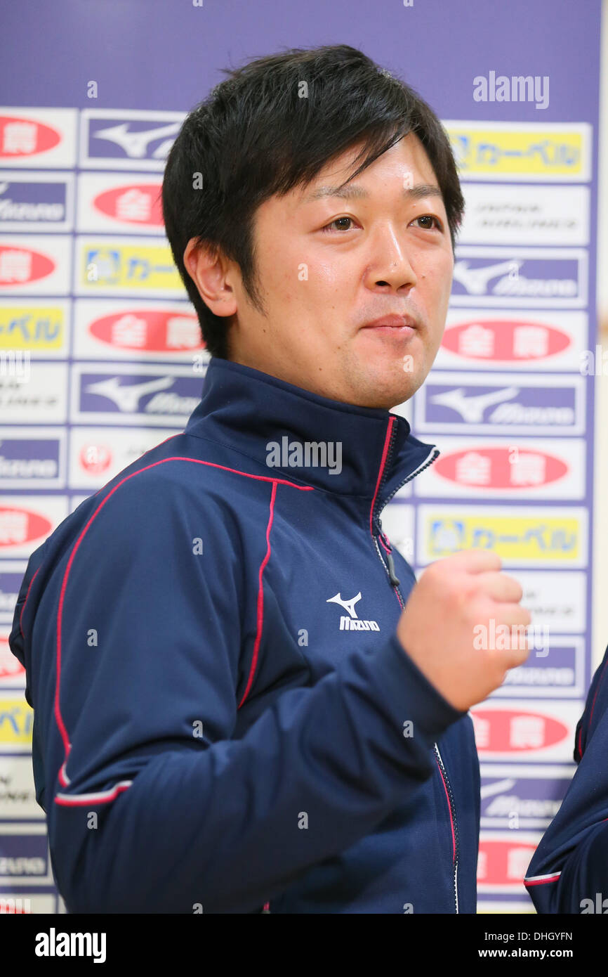 Shinya Abe (JPN), NOVBEMBER 9, 2013 - Curling : Japanese Men's and Women's national Curling team ...