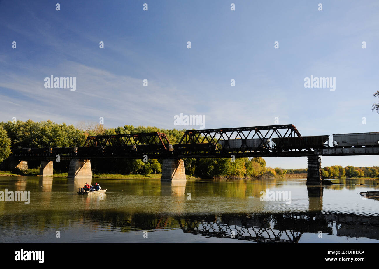 Railroad Bridge over the Wabash River, West Lafayette, Indiana ...