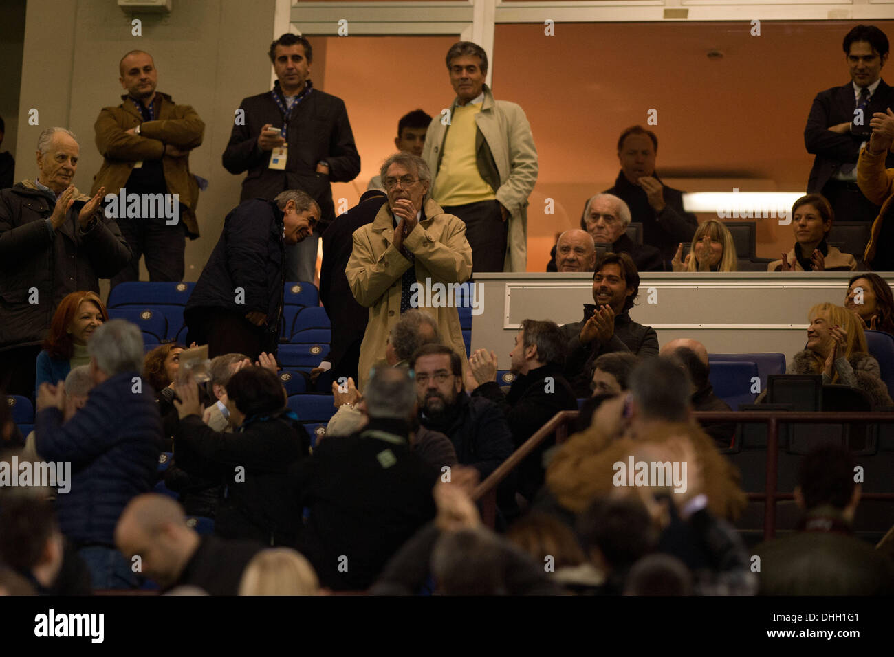 Milan, Italy. 9th Nov, 2013. Massimo Moratti (Inter) Football / Soccer ...