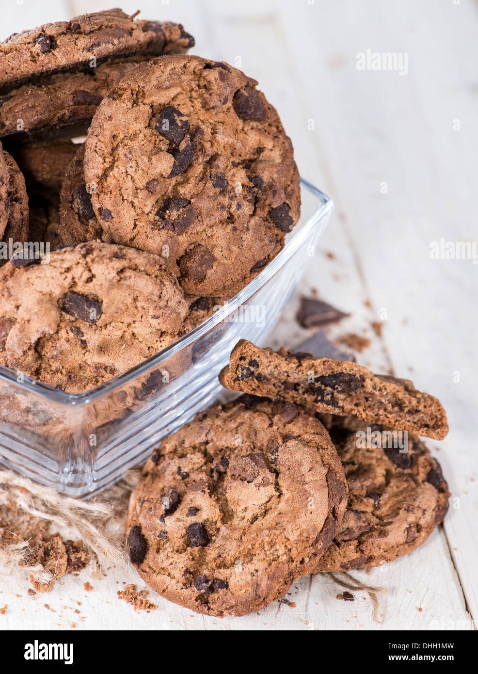 Fresh homemade Cookies (with Chocolate and Hazelnuts Stock Photo - Alamy