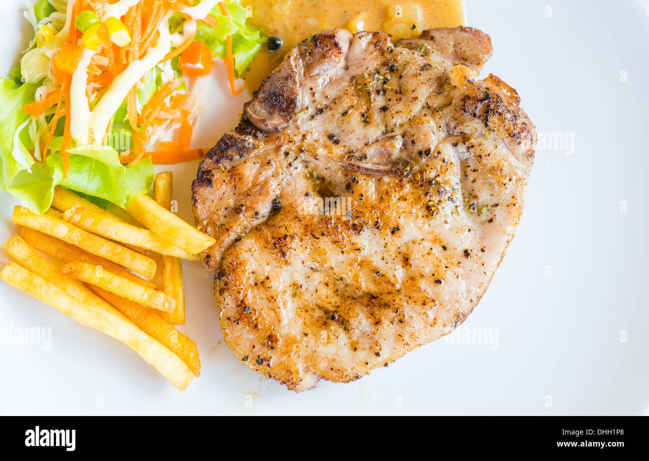 T Bone Steak Isolated On White High Resolution Stock Photography and ...