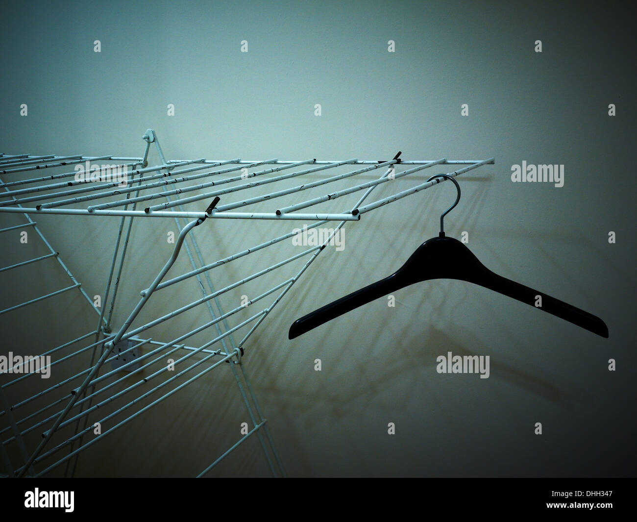 Drying clothes inside airer hi-res stock photography and images - Alamy