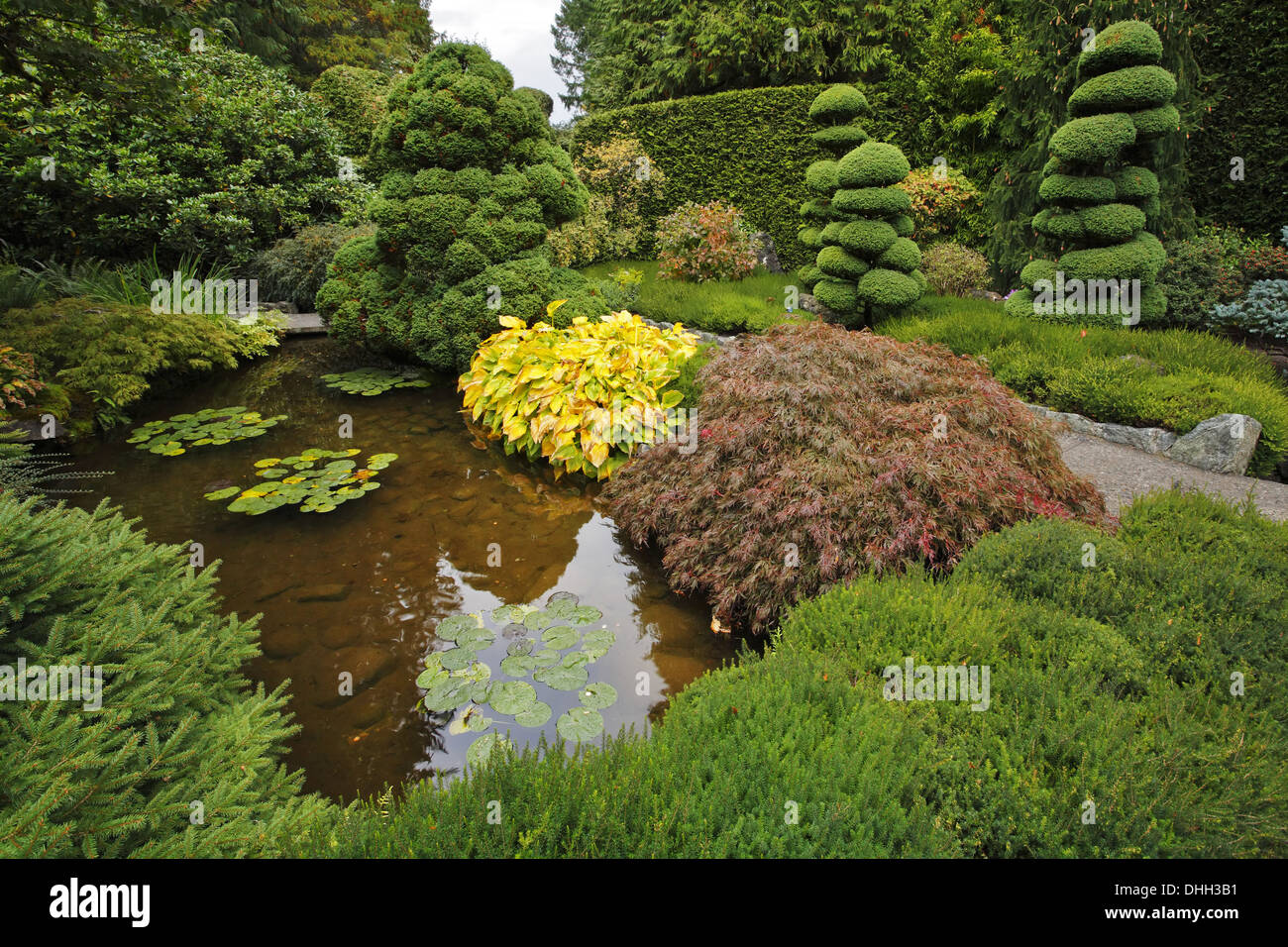 Decorative Japanese garden Stock Photo - Alamy