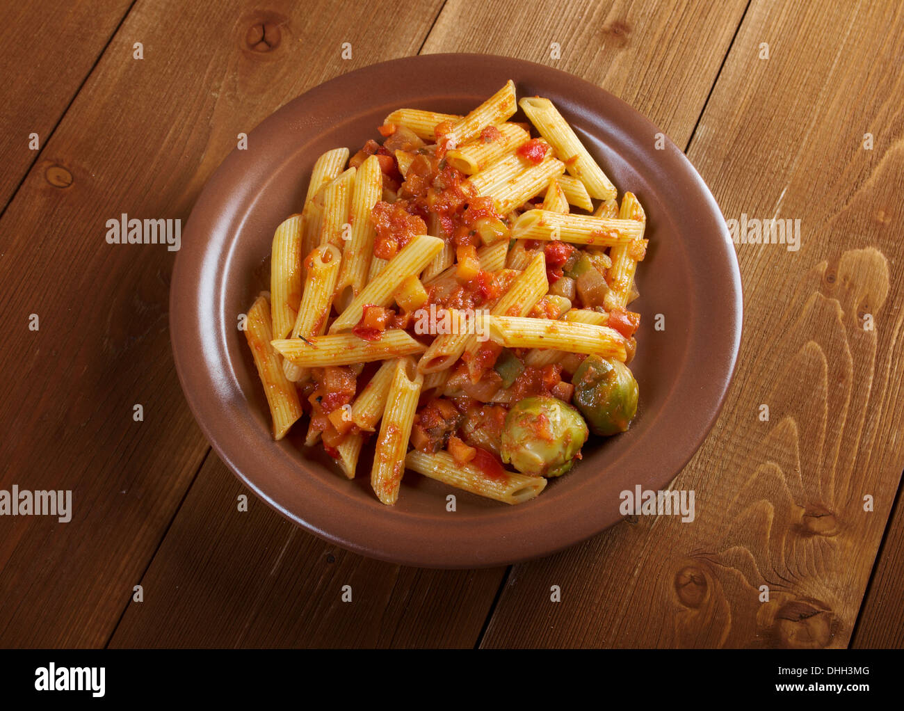 Italian Penne rigate pasta Stock Photo - Alamy