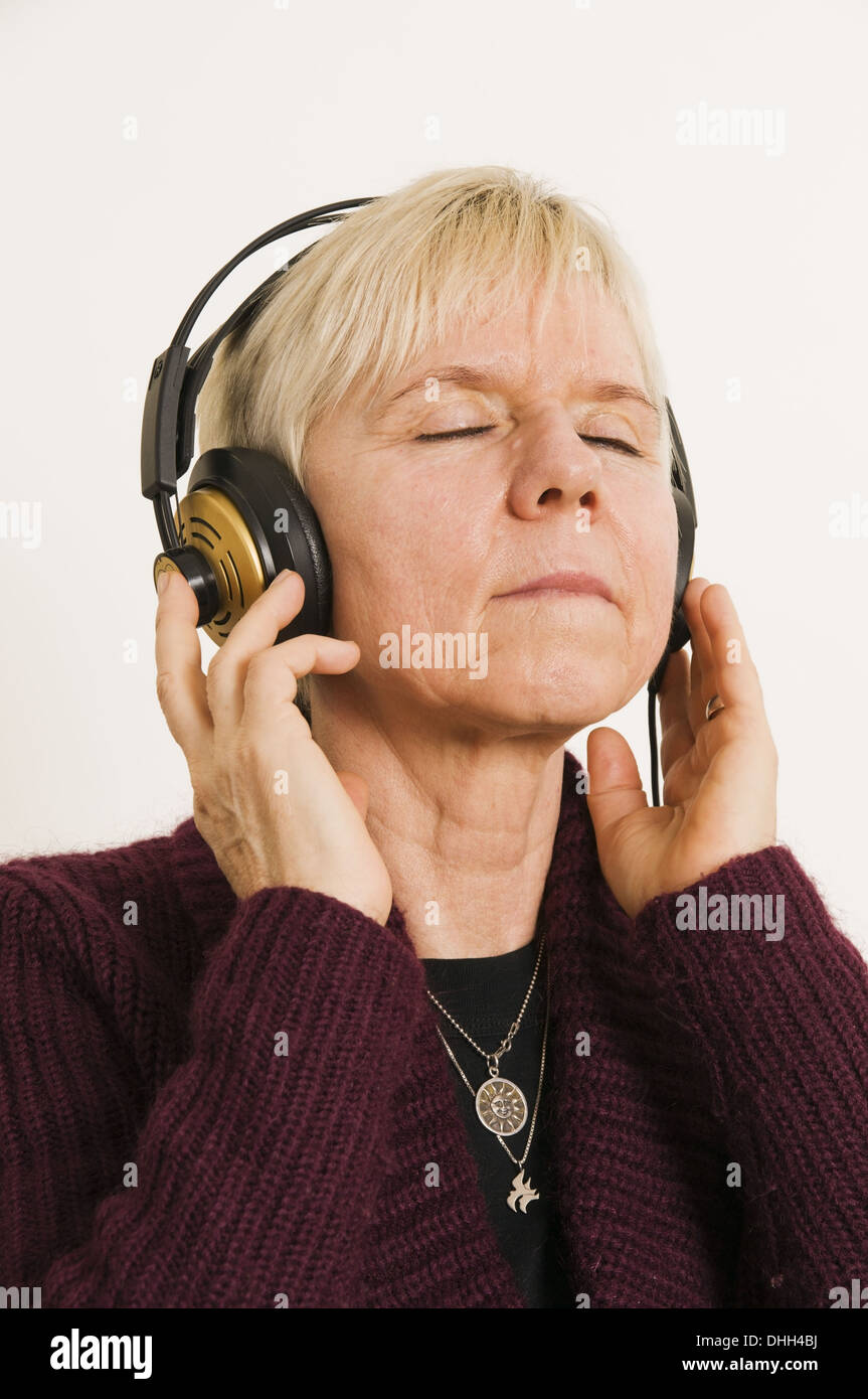 listen to the music Stock Photo - Alamy