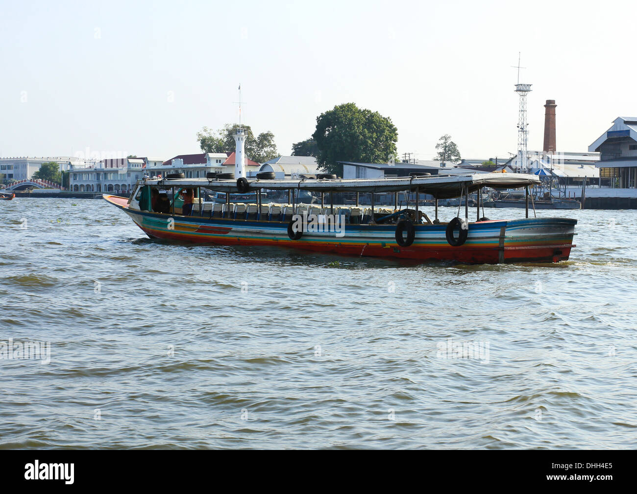 Boat on Chao Phraya River Stock Photo - Alamy
