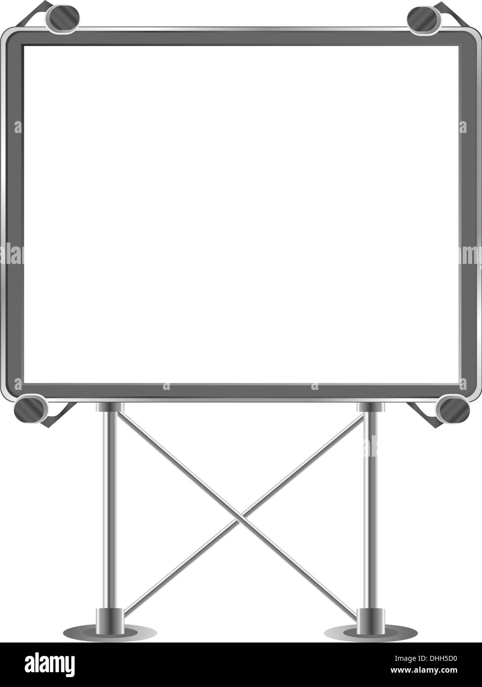 Grand outdoor billboard over white Stock Photo - Alamy