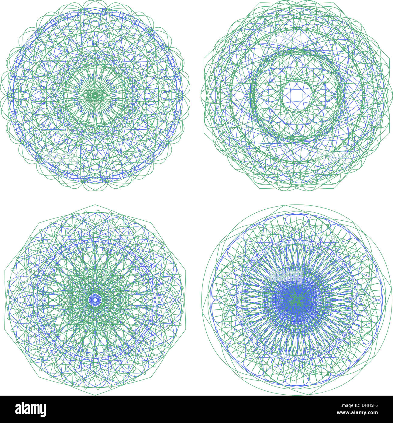 Design pattern blue round Cut Out Stock Images & Pictures - Alamy