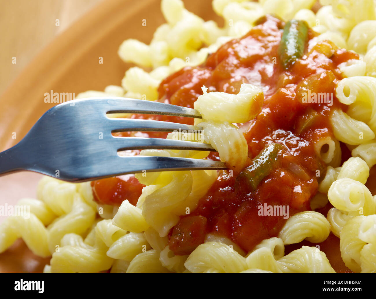 Italian pasta cavatappi Stock Photo - Alamy