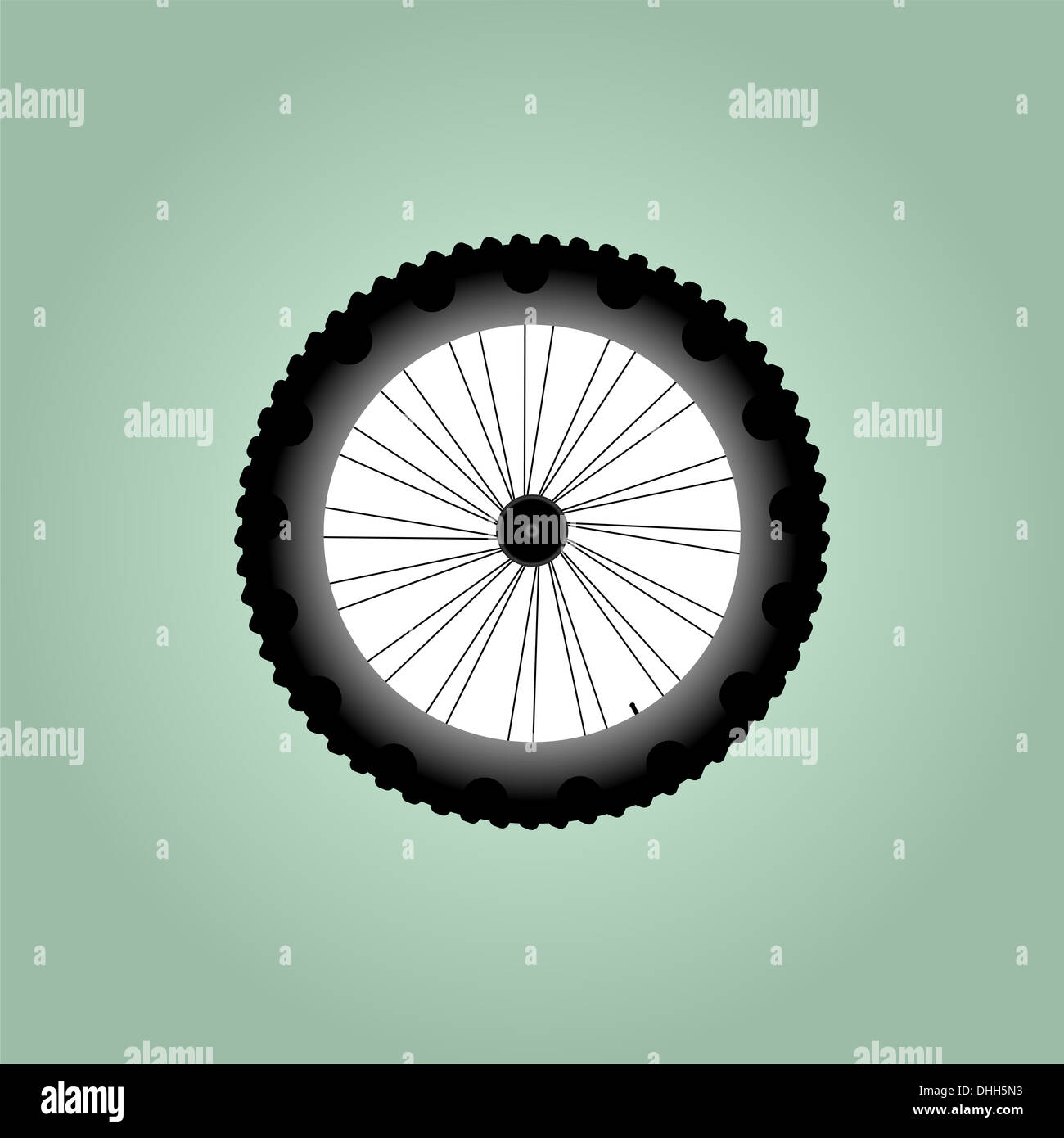 Front view of bike wheel Stock Photo - Alamy