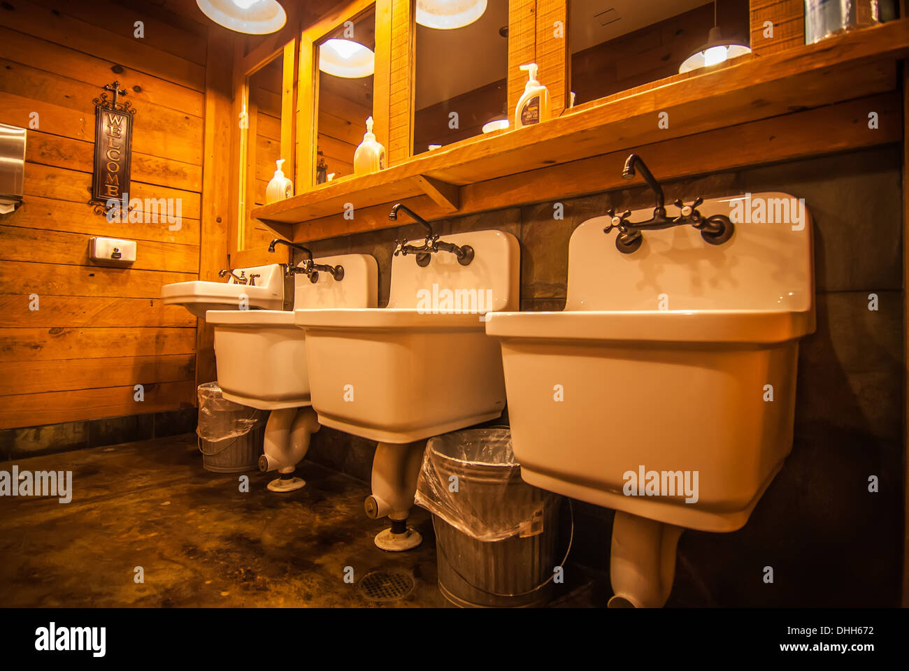 classic public bathroom Stock Photo - Alamy
