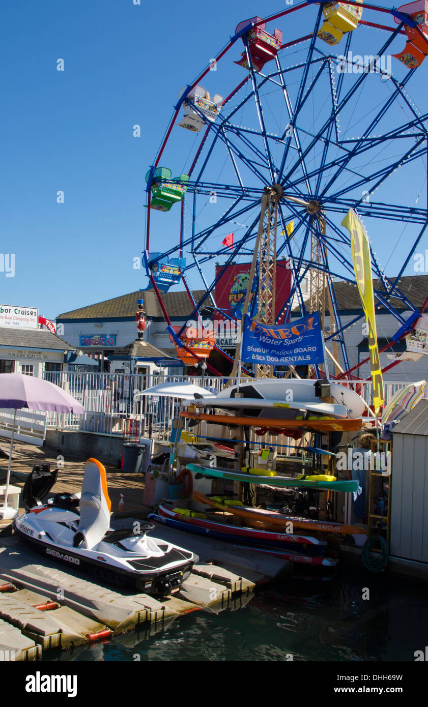 Balboa Beach at Newport Beach California CA marina at Balboa Fun Zone ...