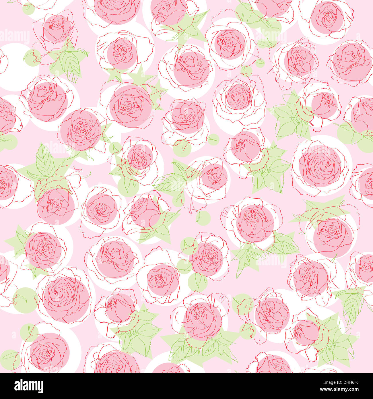 Roses pattern hi-res stock photography and images - Alamy