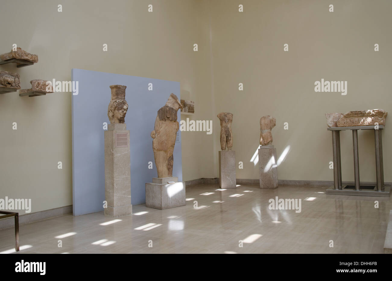 Greece Delphi famous Museum of Delphi with old Egyptian statues in 500 ...