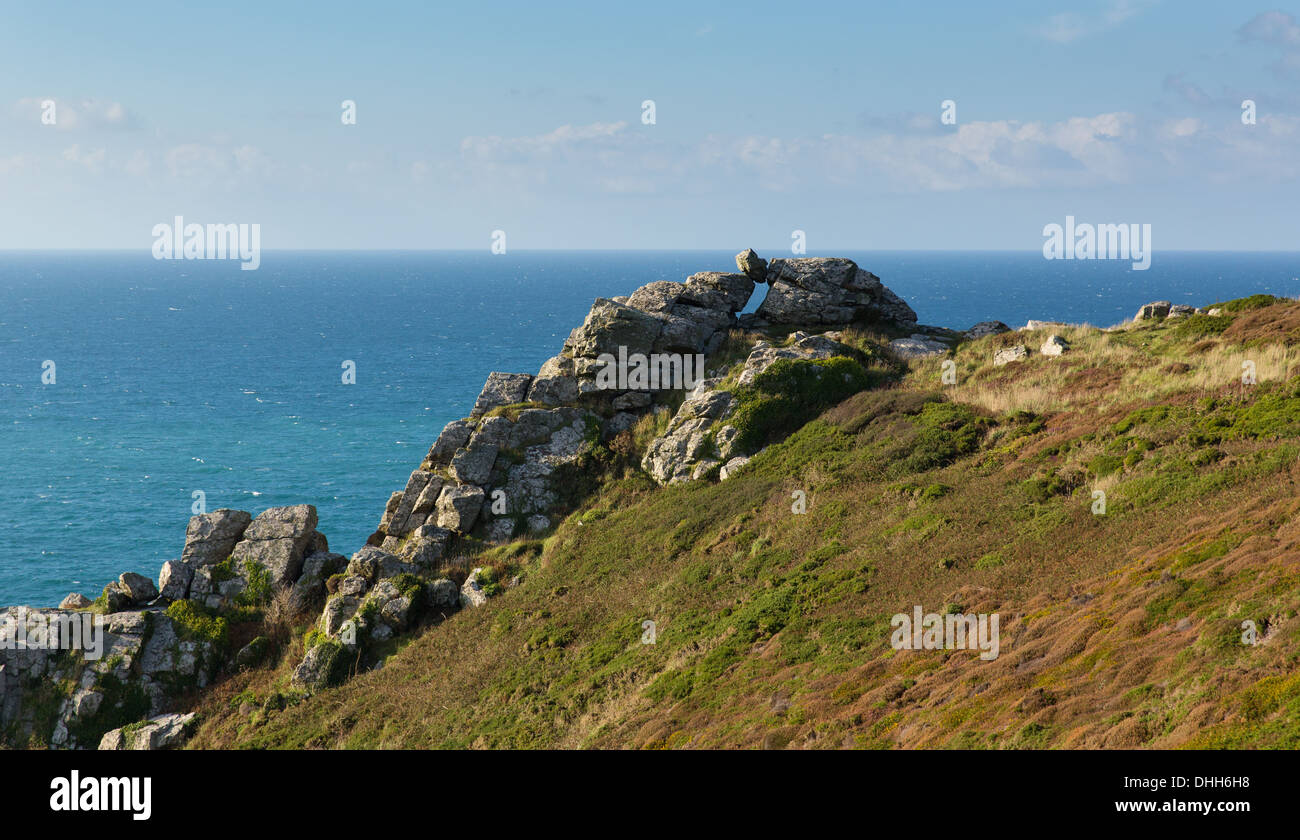 Zennor Head Cornwall England UK near St Ives on the South West Coast ...