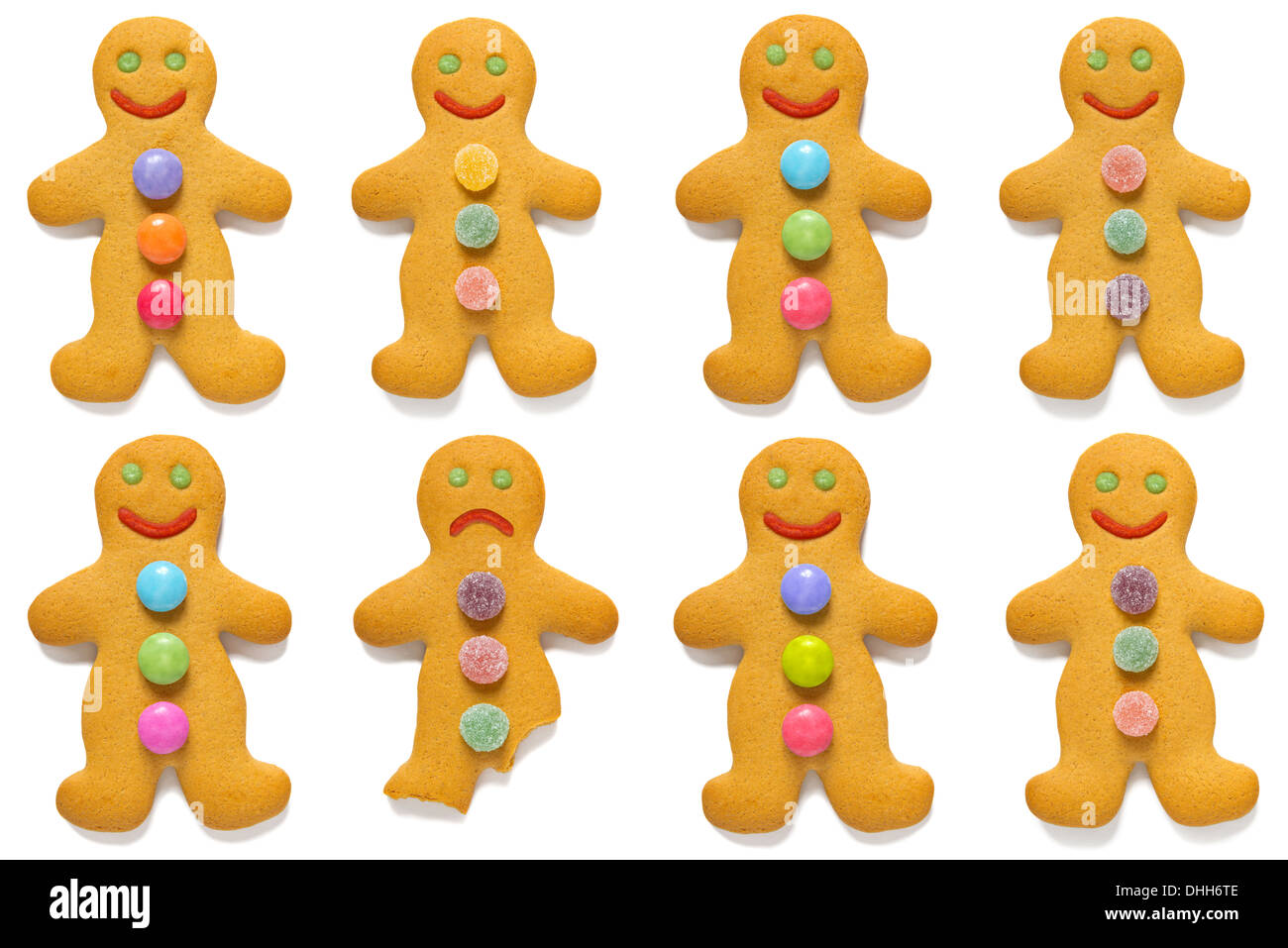 Gingerbread man sad Cut Out Stock Images & Pictures - Alamy