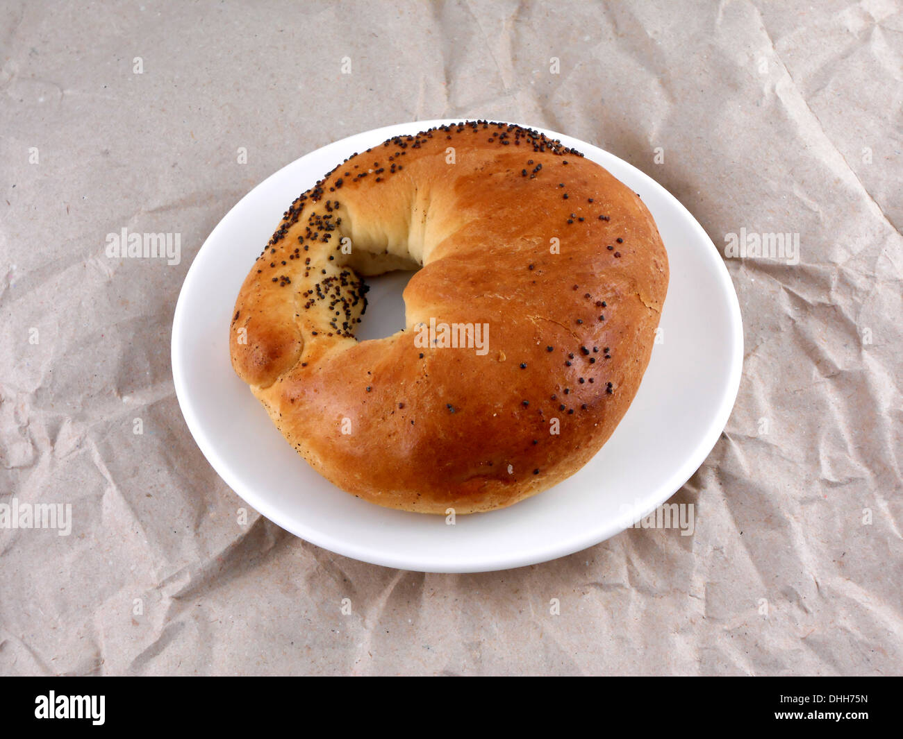 sweet poppy cake on white plate Stock Photo - Alamy