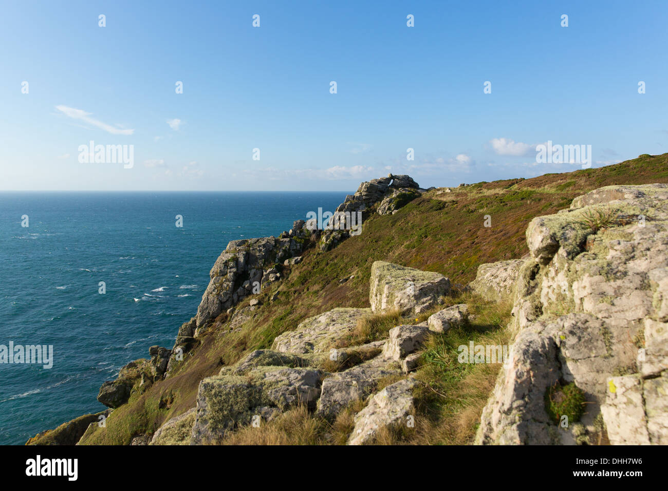 Zennor Head Cornwall England UK near St Ives on the South West Coast ...