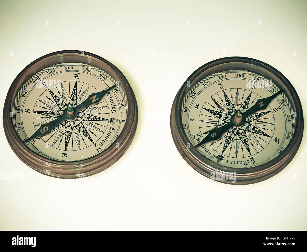 Antique compass pole hi-res stock photography and images - Alamy