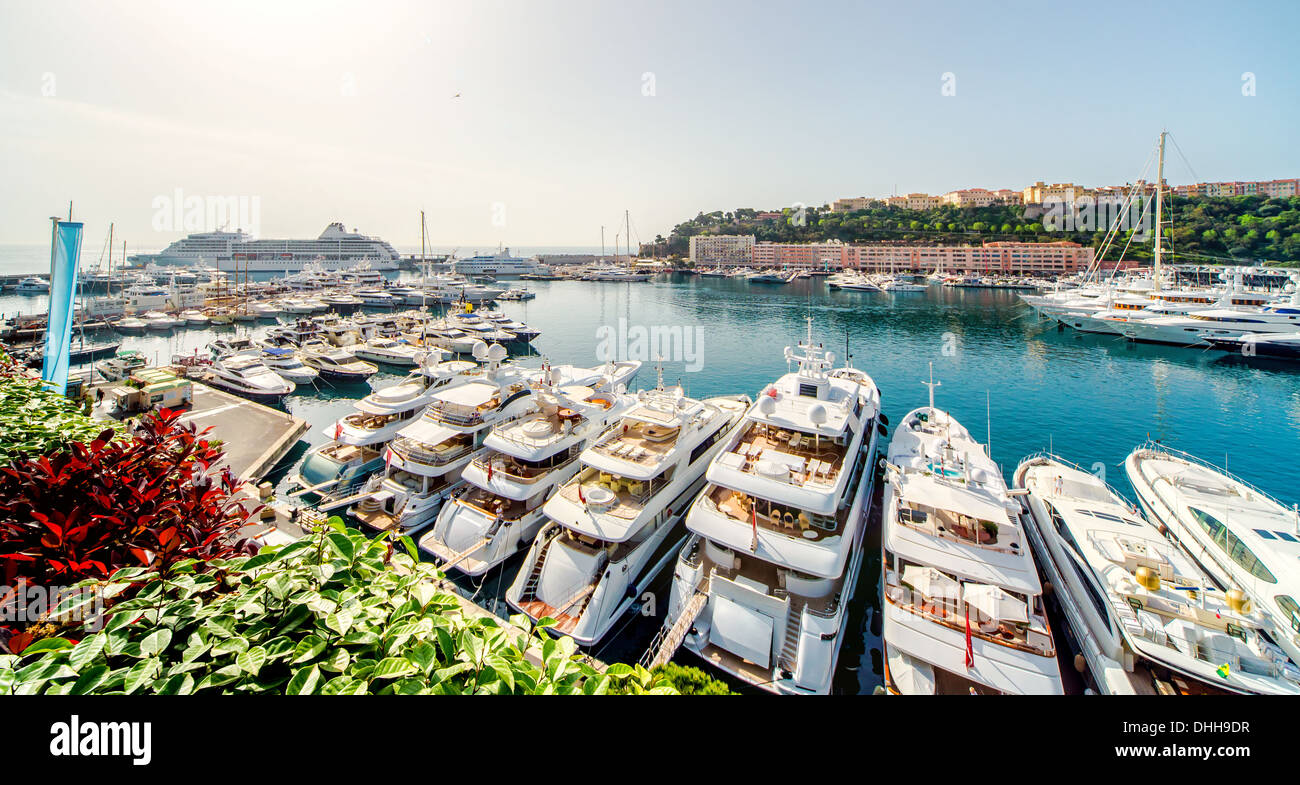 Port in Monaco Stock Photo - Alamy