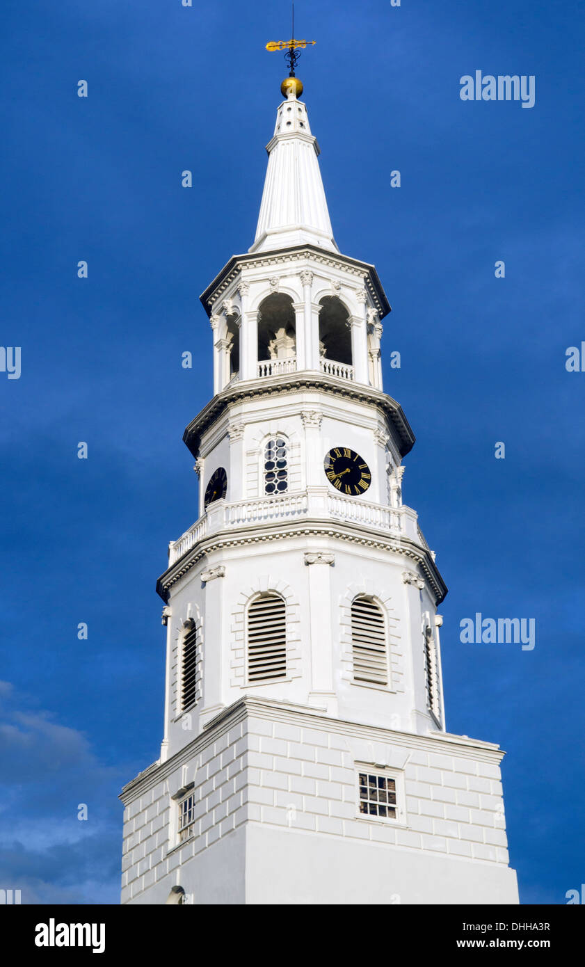 Charleston South Carolina famous St Michaels Church built in 1670 ...