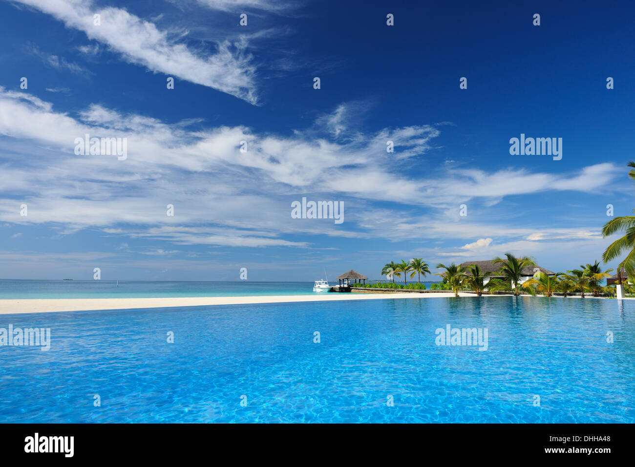 Luxury tropical swimming pool Stock Photo - Alamy