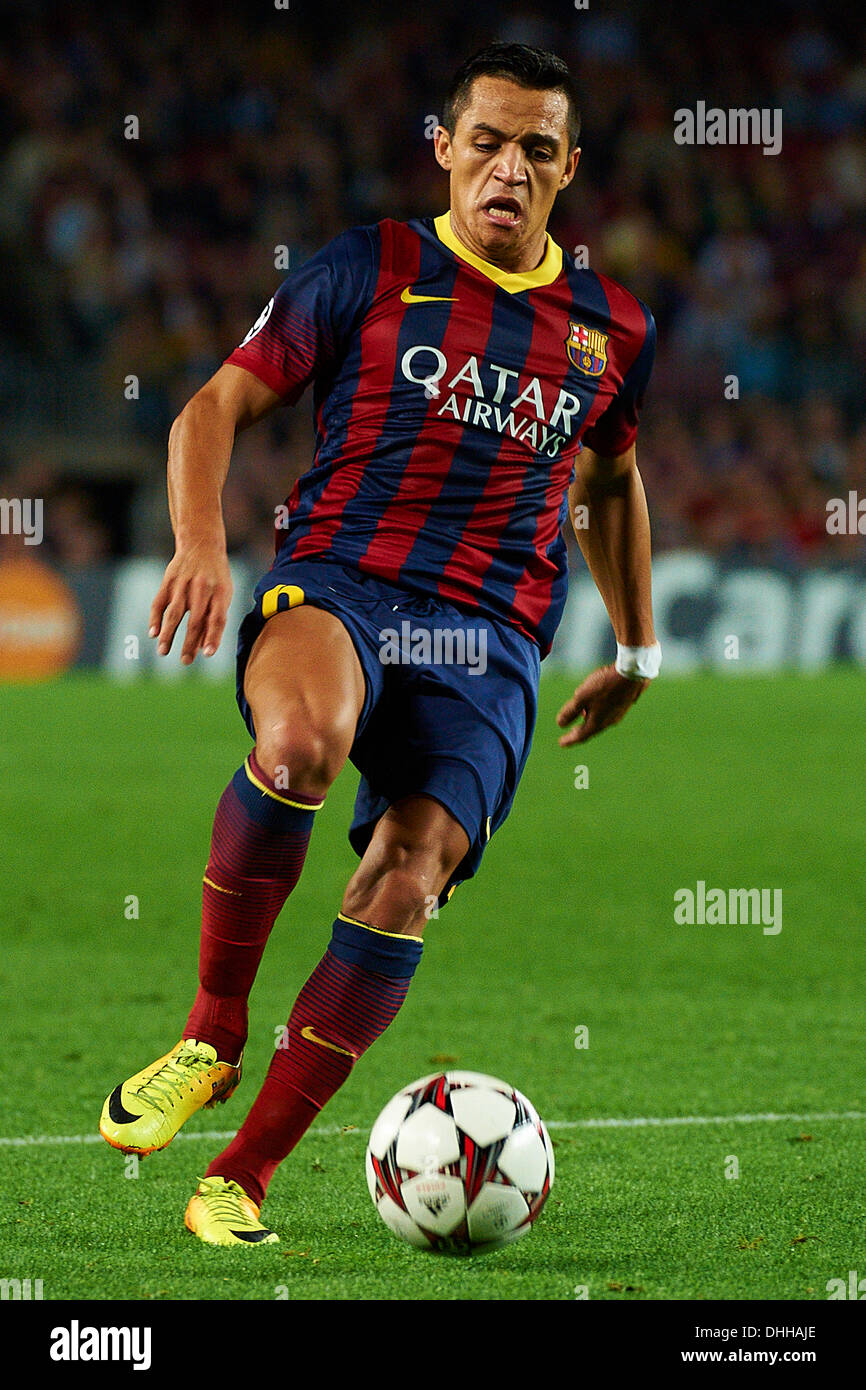 Alexis Sanchez (FC Barcelona), during the Champions League soccer match ...