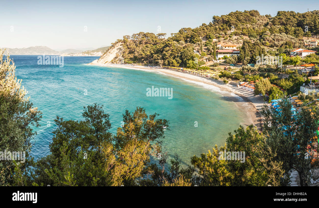 View of beach from Vourliotes, Samos, Greece Stock Photo - Alamy