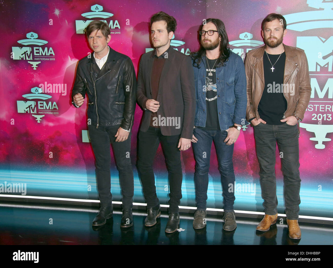 Jared followill and caleb followill of kings of leon hi-res stock ...