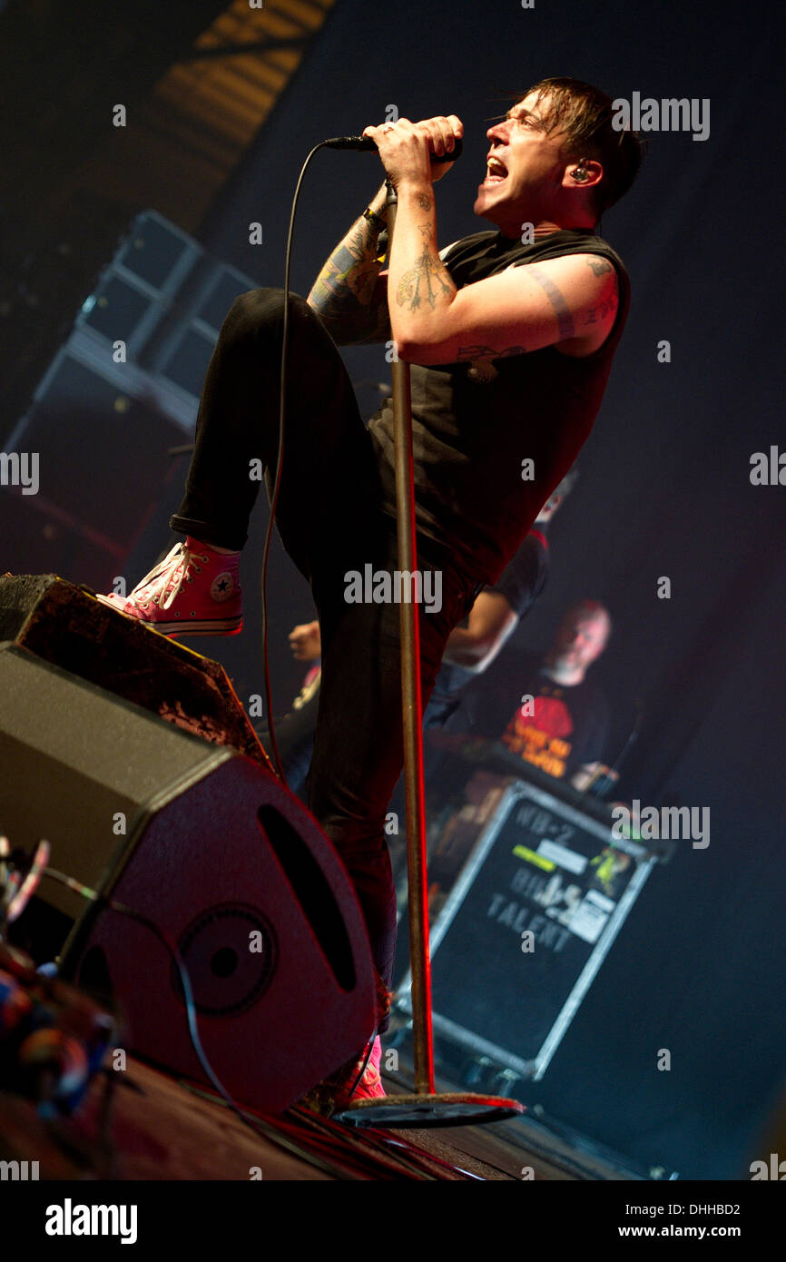 Benjamin Kowalewicz of Billy Talent live in the Arena. Berlin, 09.11. ...