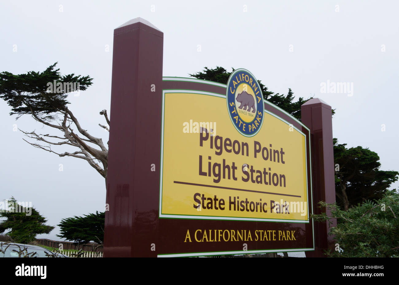 Pigeon Point Light Station on Pacific Coast Highway near Half Moon Bay ...