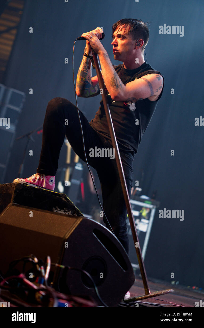 Benjamin Kowalewicz of Billy Talent live in the Arena. Berlin, 09.11. ...