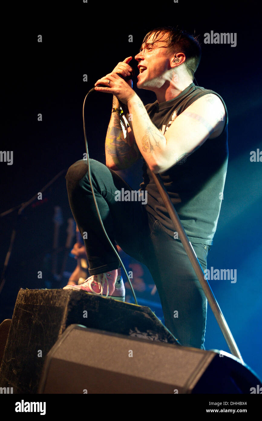 Benjamin Kowalewicz of Billy Talent live in the Arena. Berlin, 09.11. ...