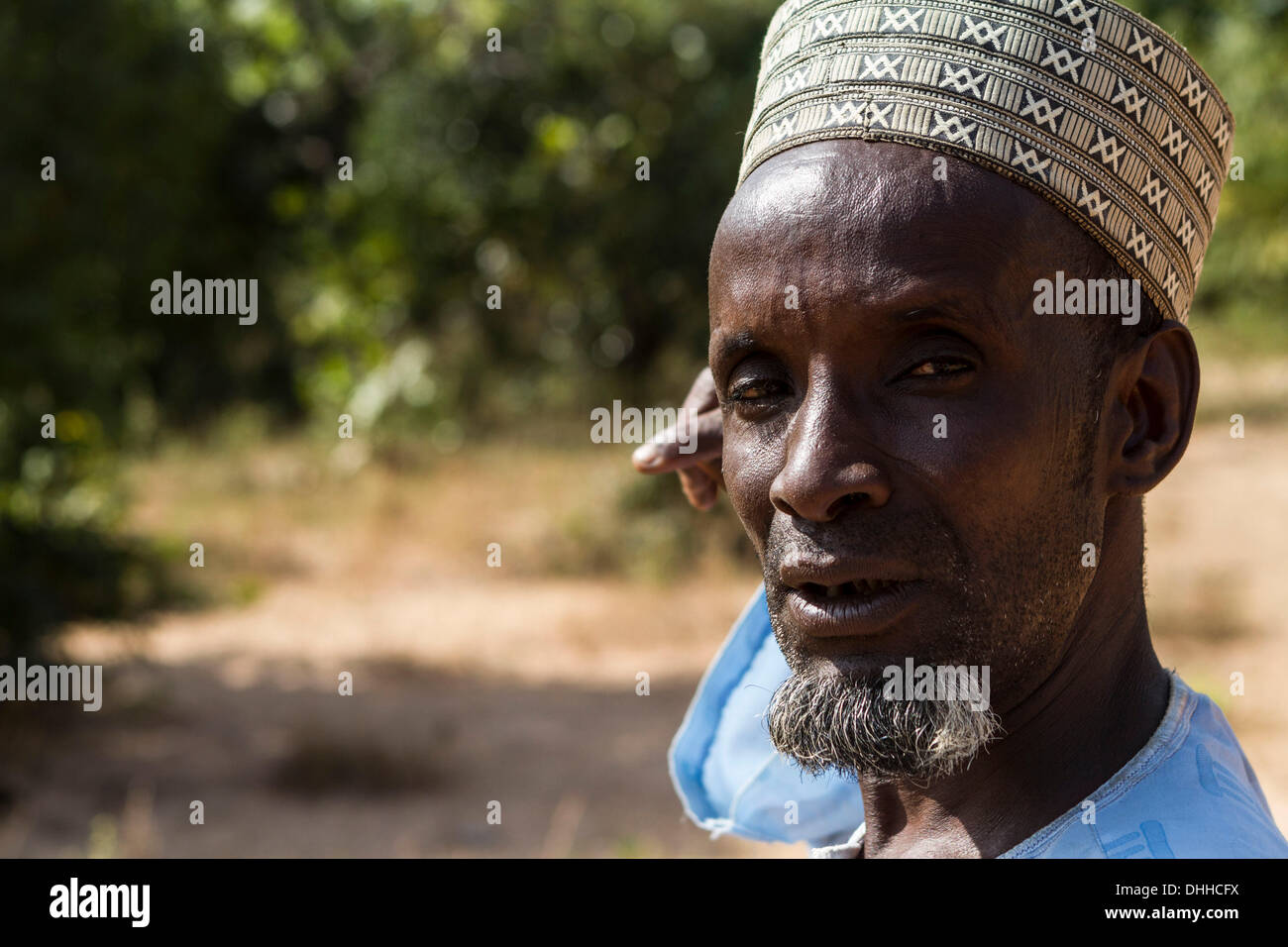 Kajuru, Nigeria. 31st Oct, 2013. Portrait of MALAM GARBA, the elder of ...
