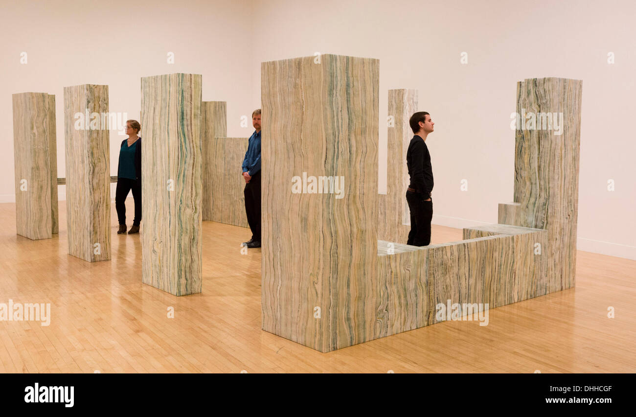 London, UK. 11 November 2013. Pictured: museum workers explore "Loos ...